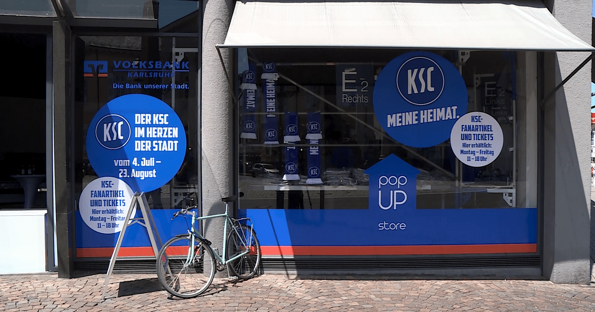 KSC eröffnet dauerhaften Fanshop in der Innenstadt | Baden TV