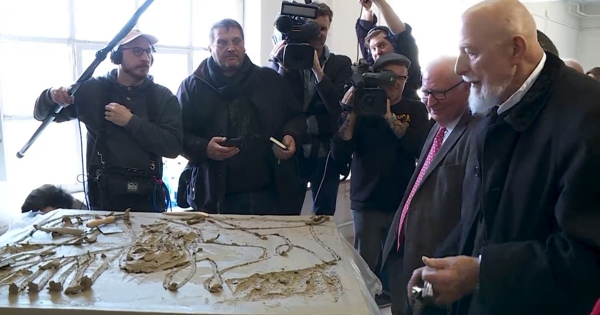 Lüpertz-Kunst in der Karlsruher U-Bahn: Blick zurück auf das GENESIS ...